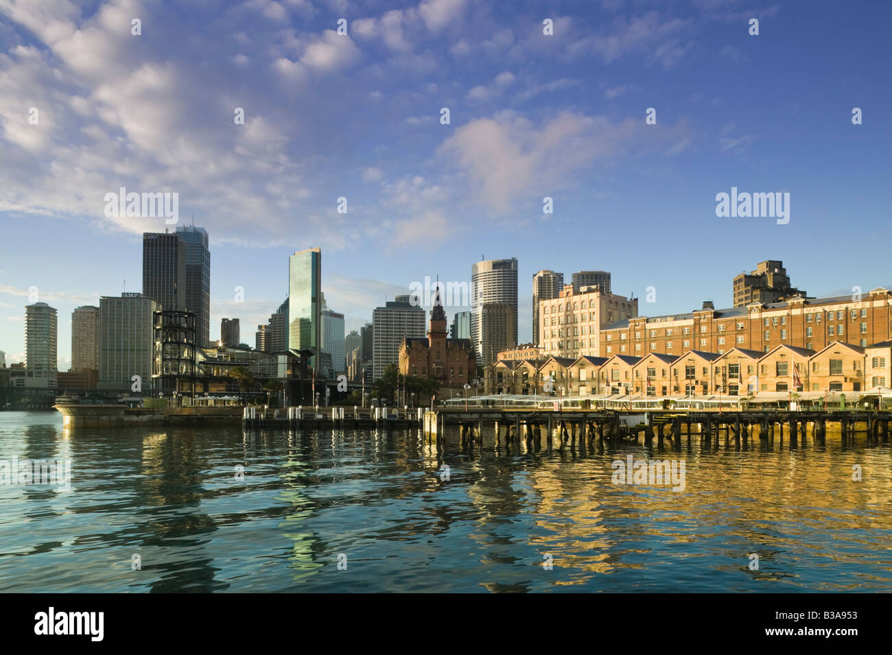 Australia, New South Wales, Sydney, City Skyline & The Rocks historic ...
