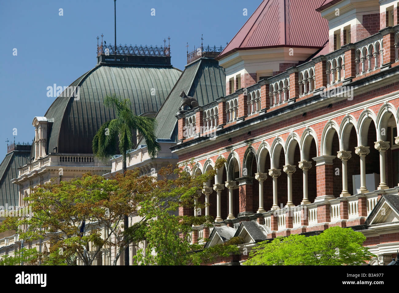 Australia, Queensland, Brisbane, View of the Mansions Building and ...