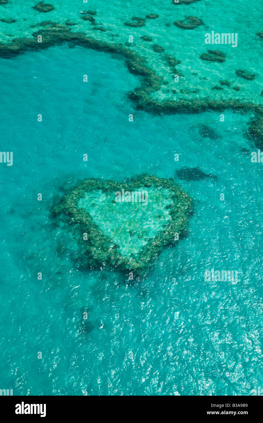 Australia, Queensland, Whitsunday Coast, Great Barrier Reef, Heart ...
