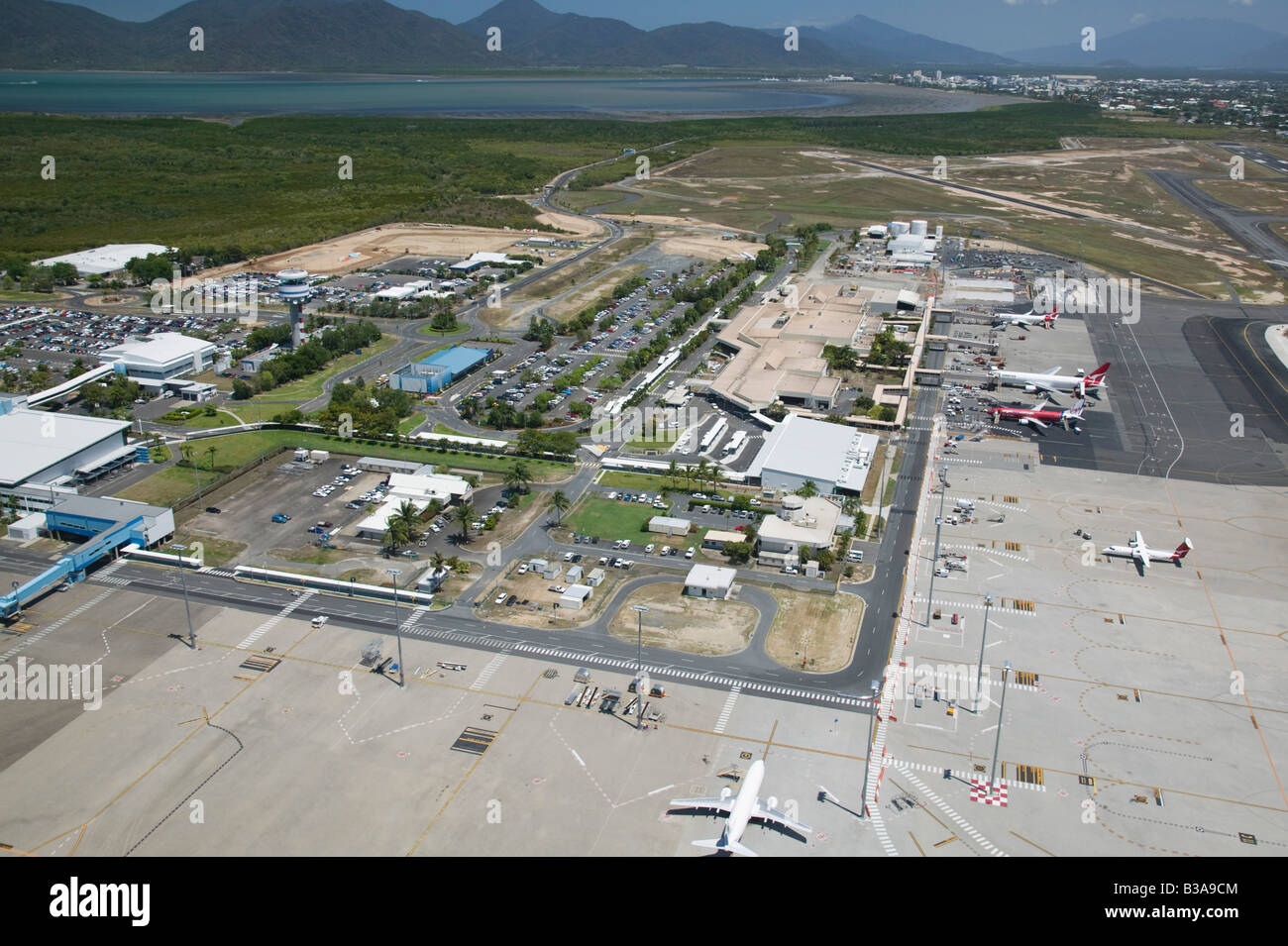 Australia, Queensland, North Coast, Cairns, Aerial View of Cairns ...