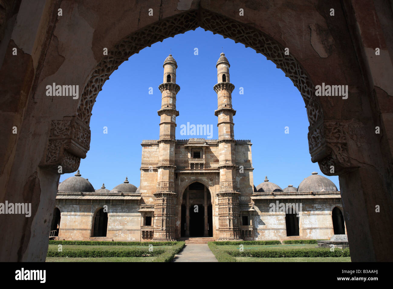 Main mosque, UNESCO World Heritage site, Champaner, Gujarat state ...