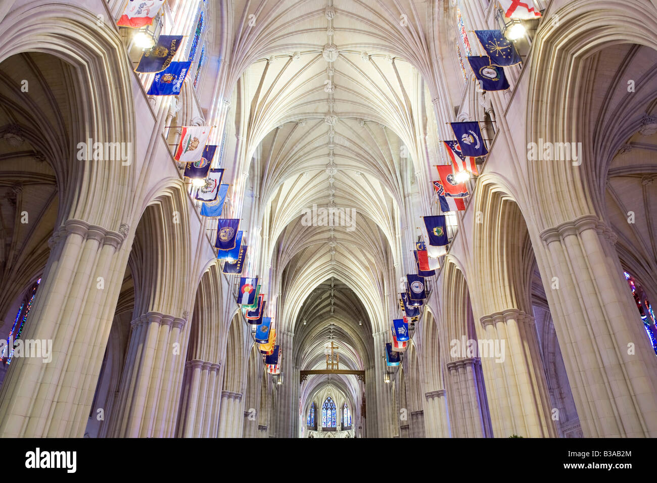 Interior of Washington National Cathedral / Church of Saint Peter and ...