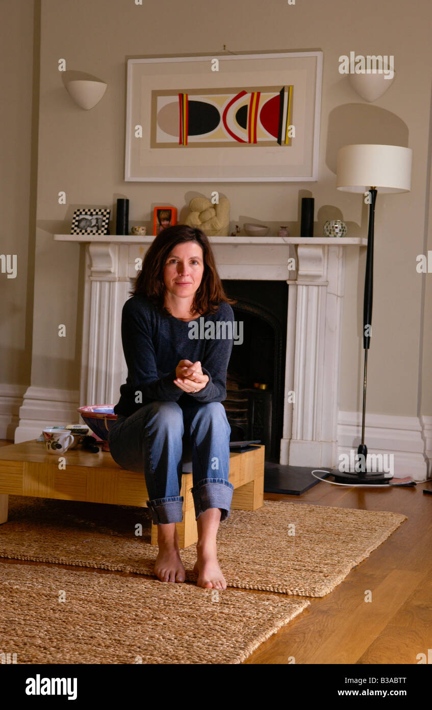 Canadian born novelist Rachel Cusk portrait at home Stock Photo - Alamy