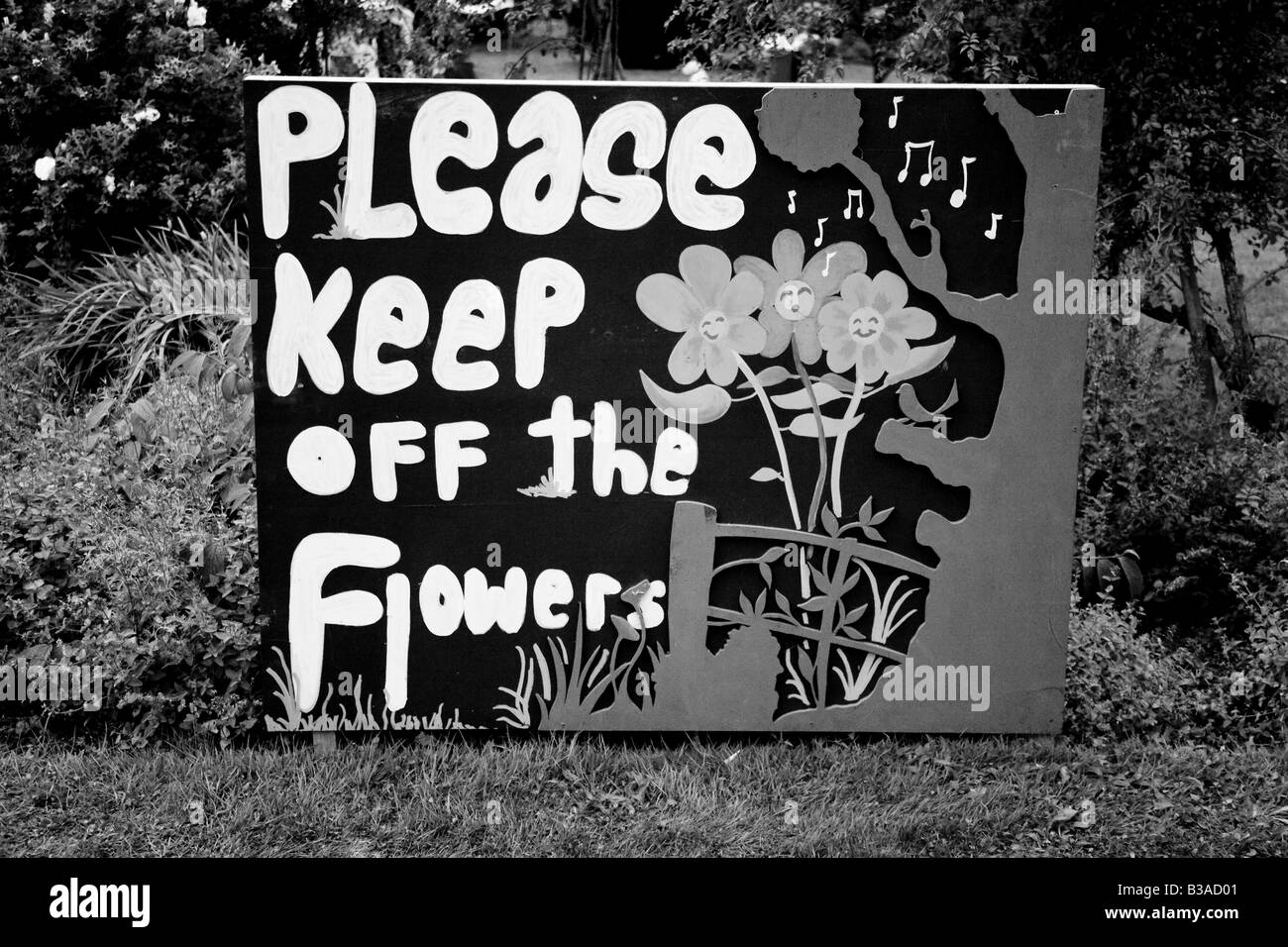 Please do not touch the flowers hi-res stock photography and images - Alamy