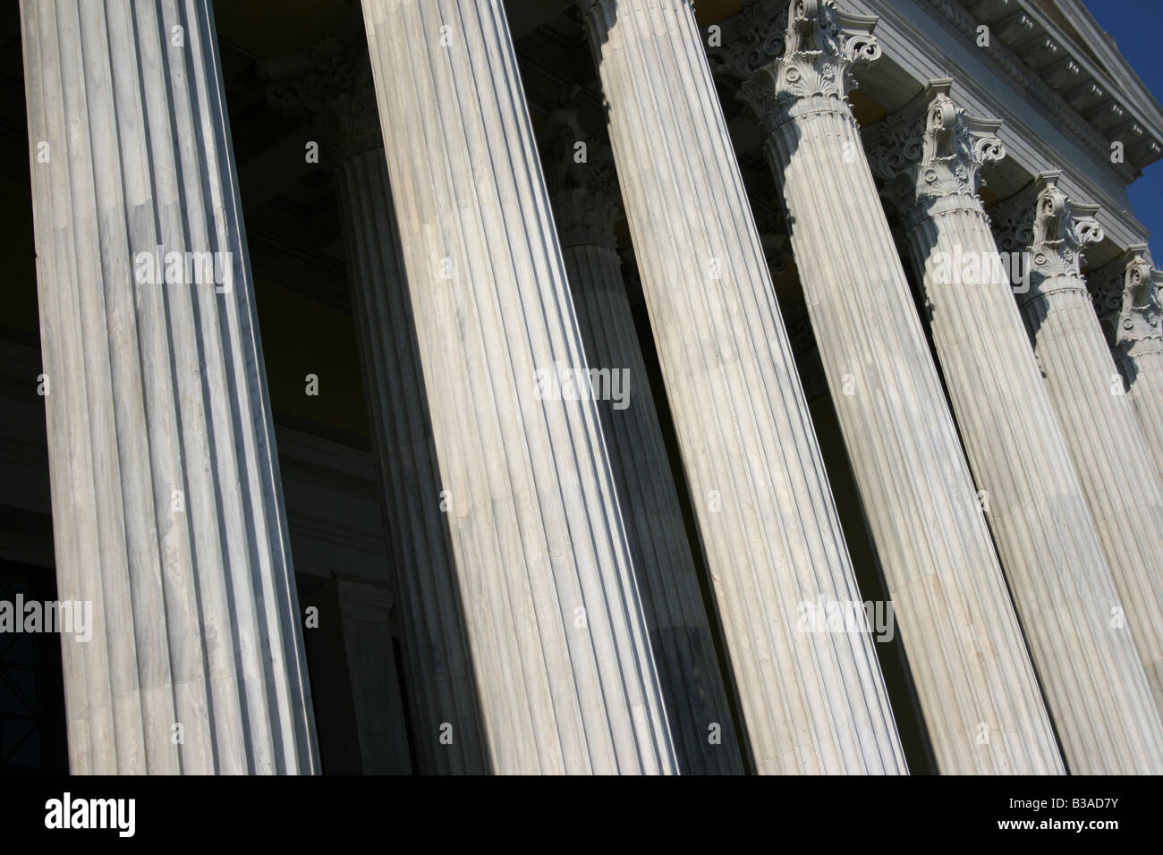 Pillar texture from zapeion building landmarks of athens greece Stock ...