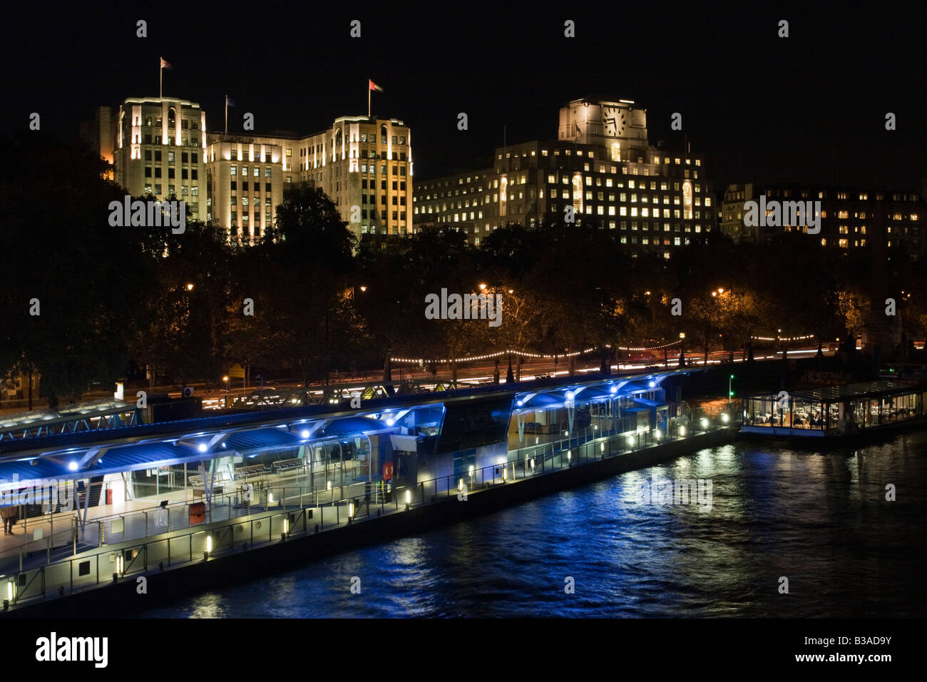Embankment Pier - Westminster - London Stock Photo - Alamy