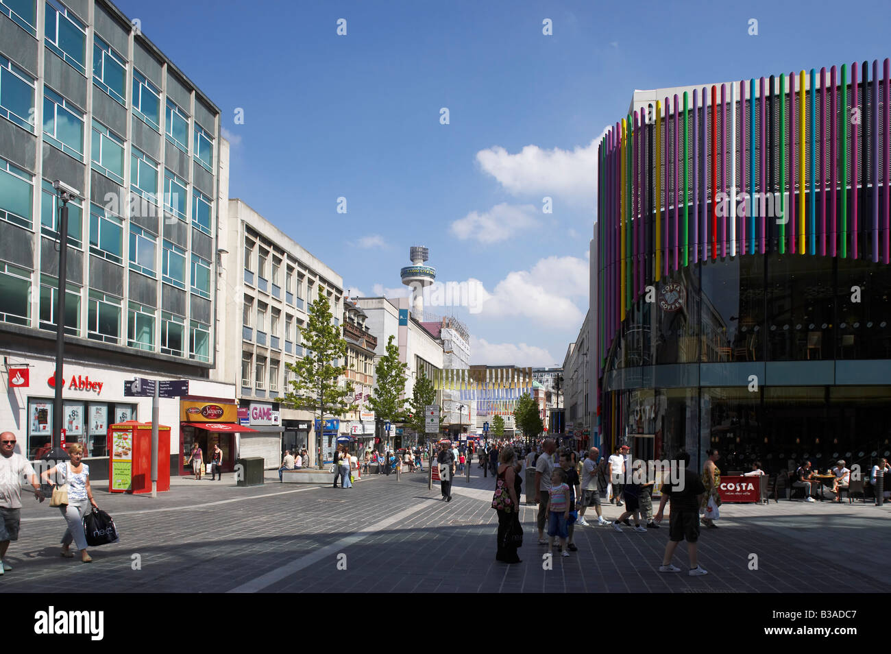 Main shopping area in Liverpool UK Stock Photo - Alamy