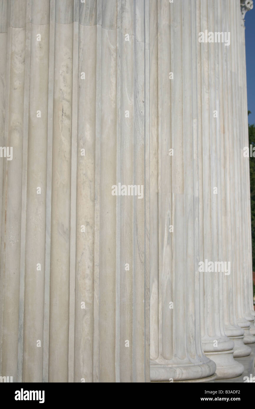 Pillar texture from zapeion building landmarks of athens greece Stock ...
