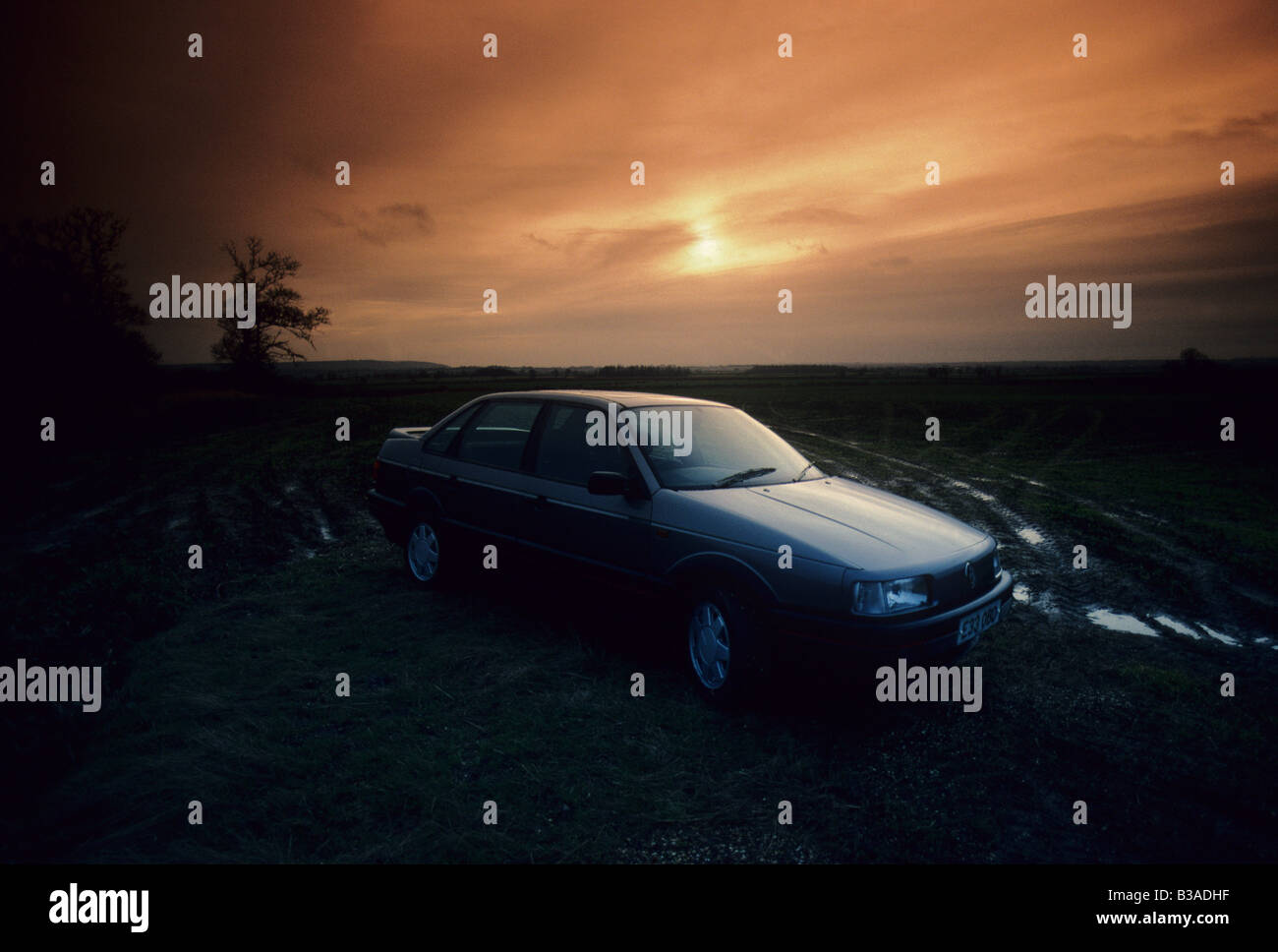 Volkswagen Passat Saloon GT of 1989. Model years 1988-97 Stock Photo ...
