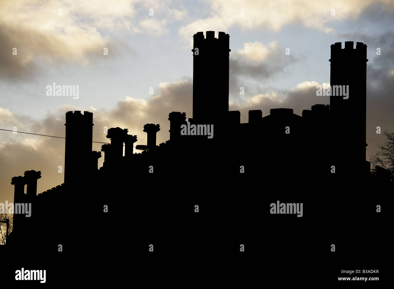 City of Derby, England. The Sir Francis Goodwin designed Gothic revival ...