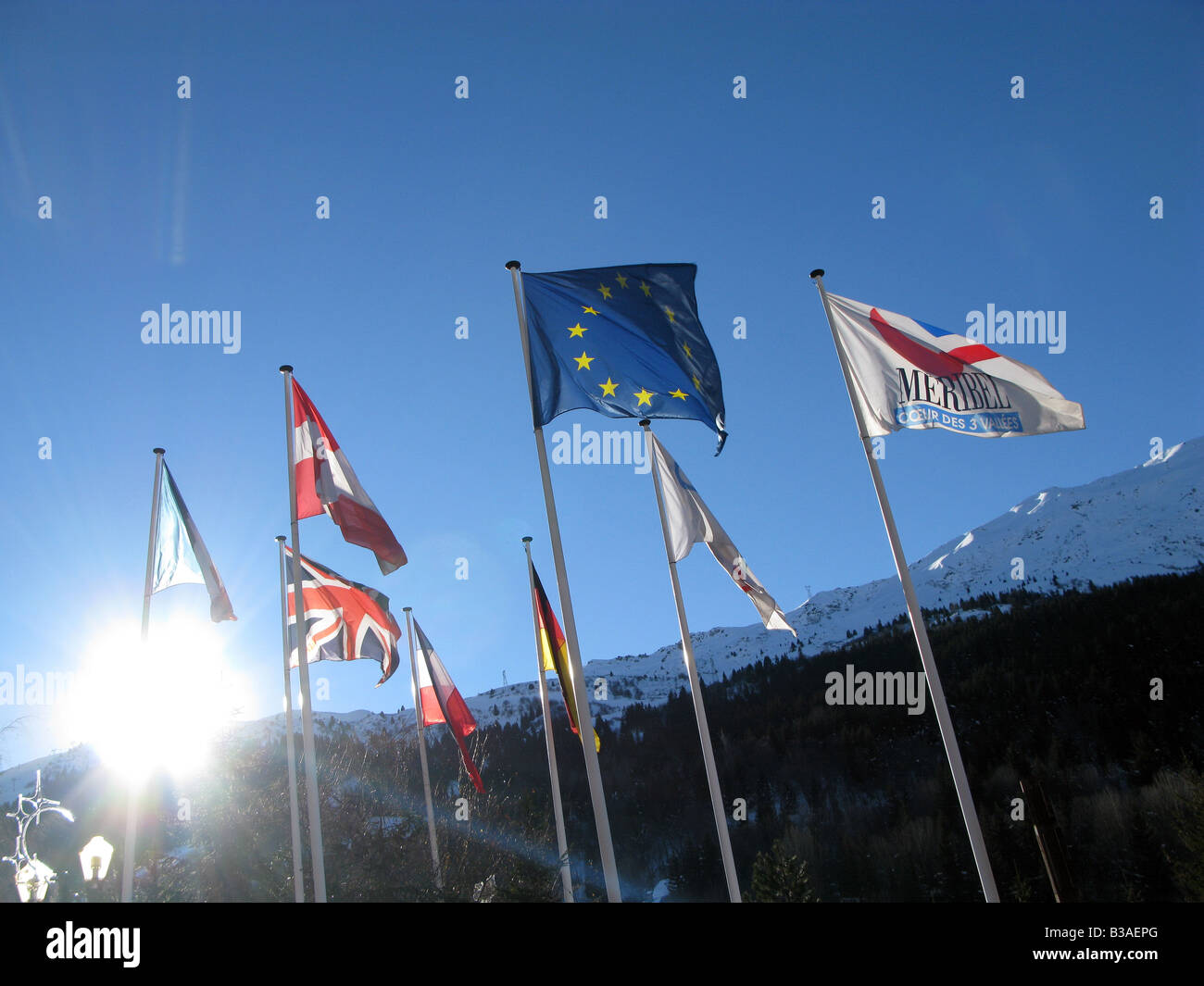 Countries of the alps Cut Out Stock Images & Pictures - Alamy