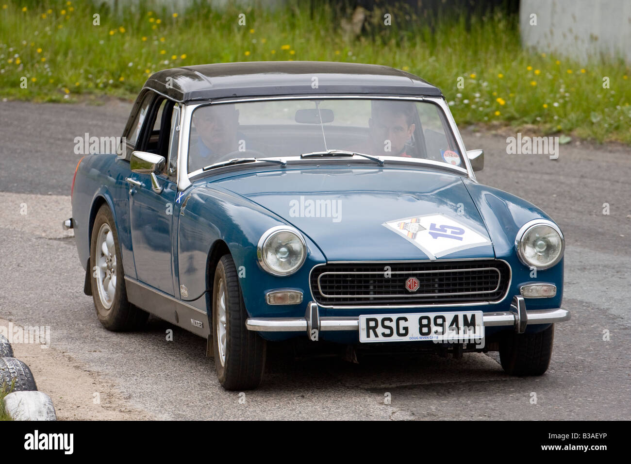 1973 MG Midget Classic Vehicle Autotest Rally Knockhill Fife Scotland ...