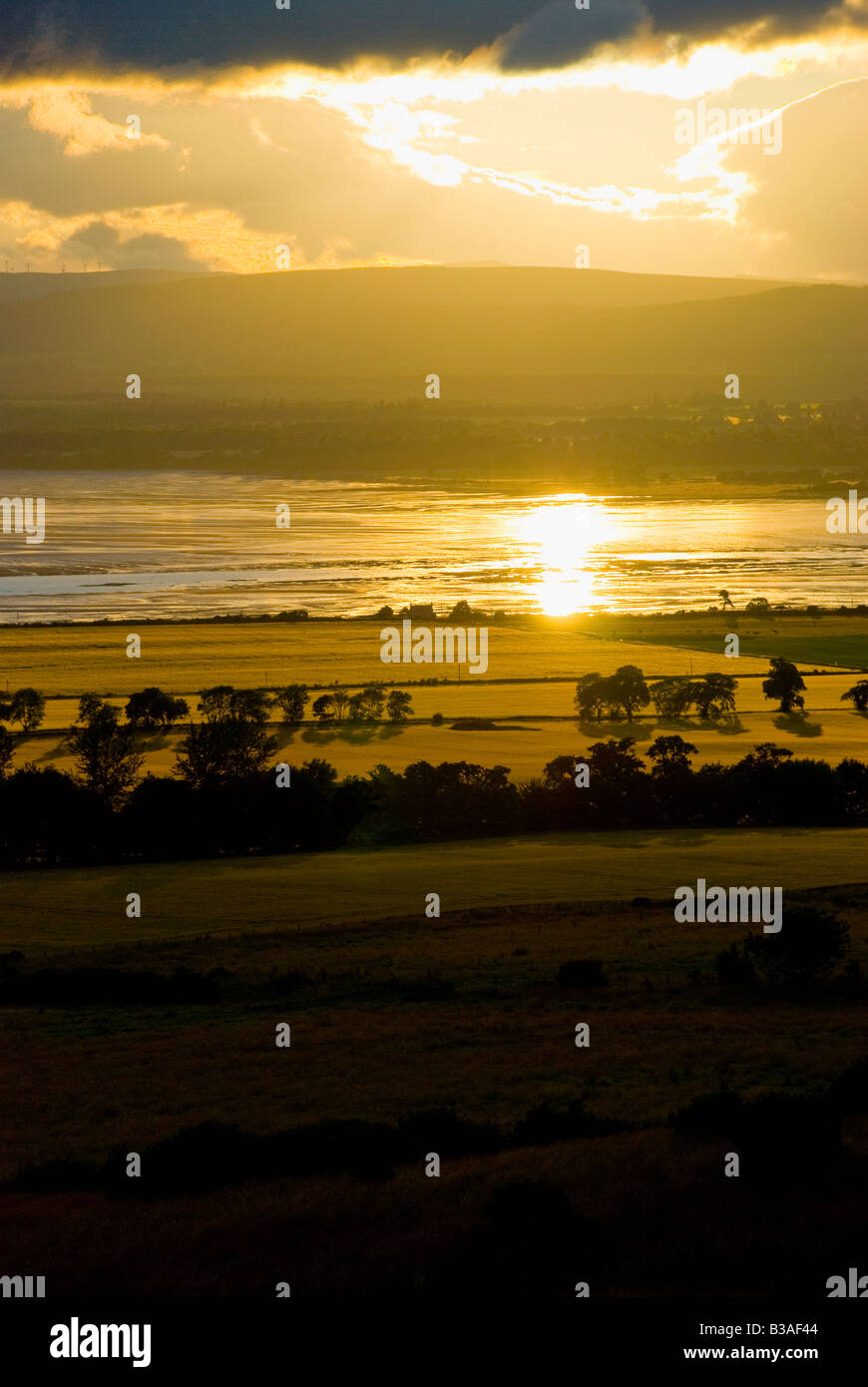 Sunset over Nigg Bay on the Cromarty Firth, Scotland Stock Photo - Alamy