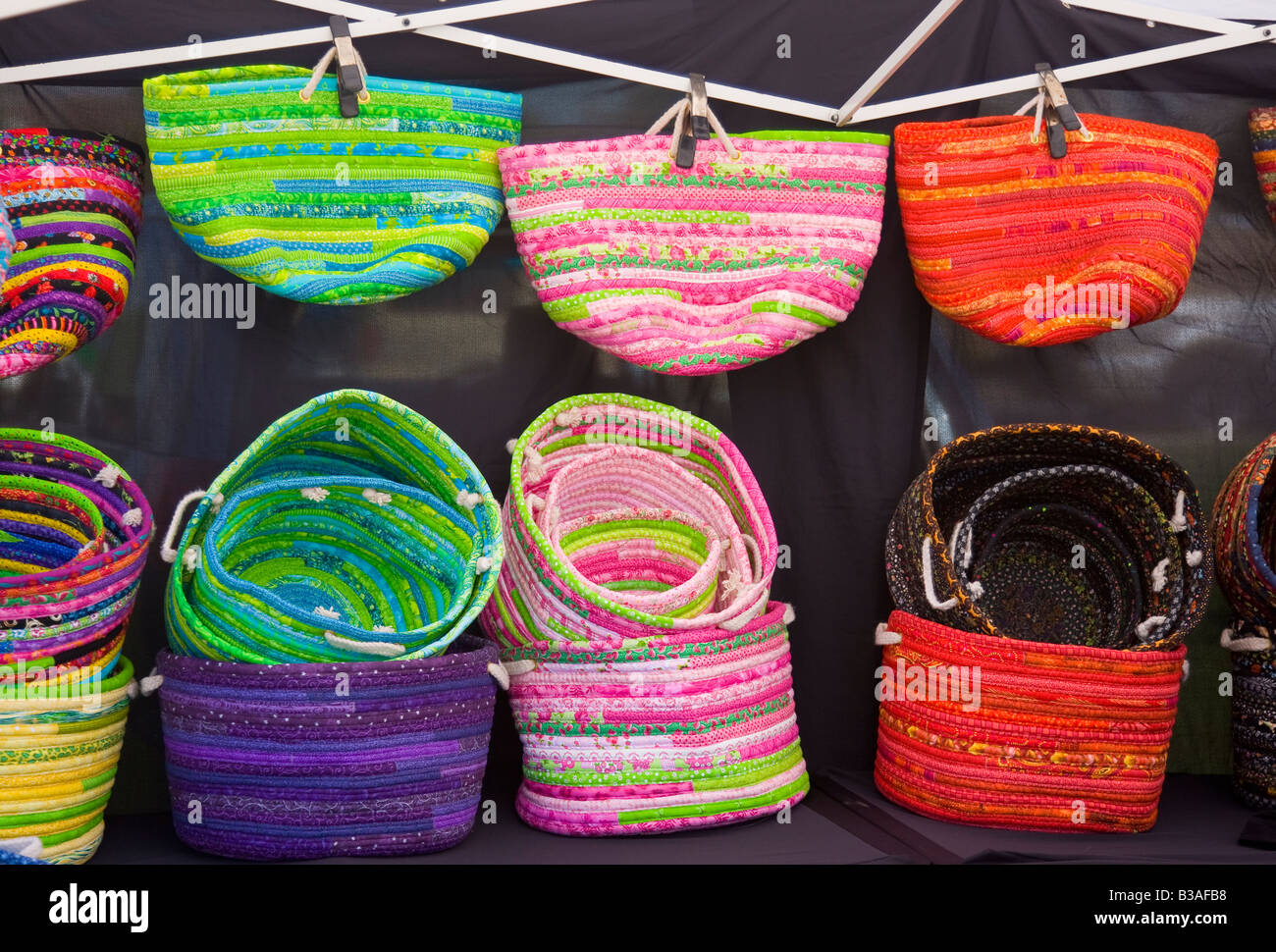 Variety of bags on display Stock Photo - Alamy