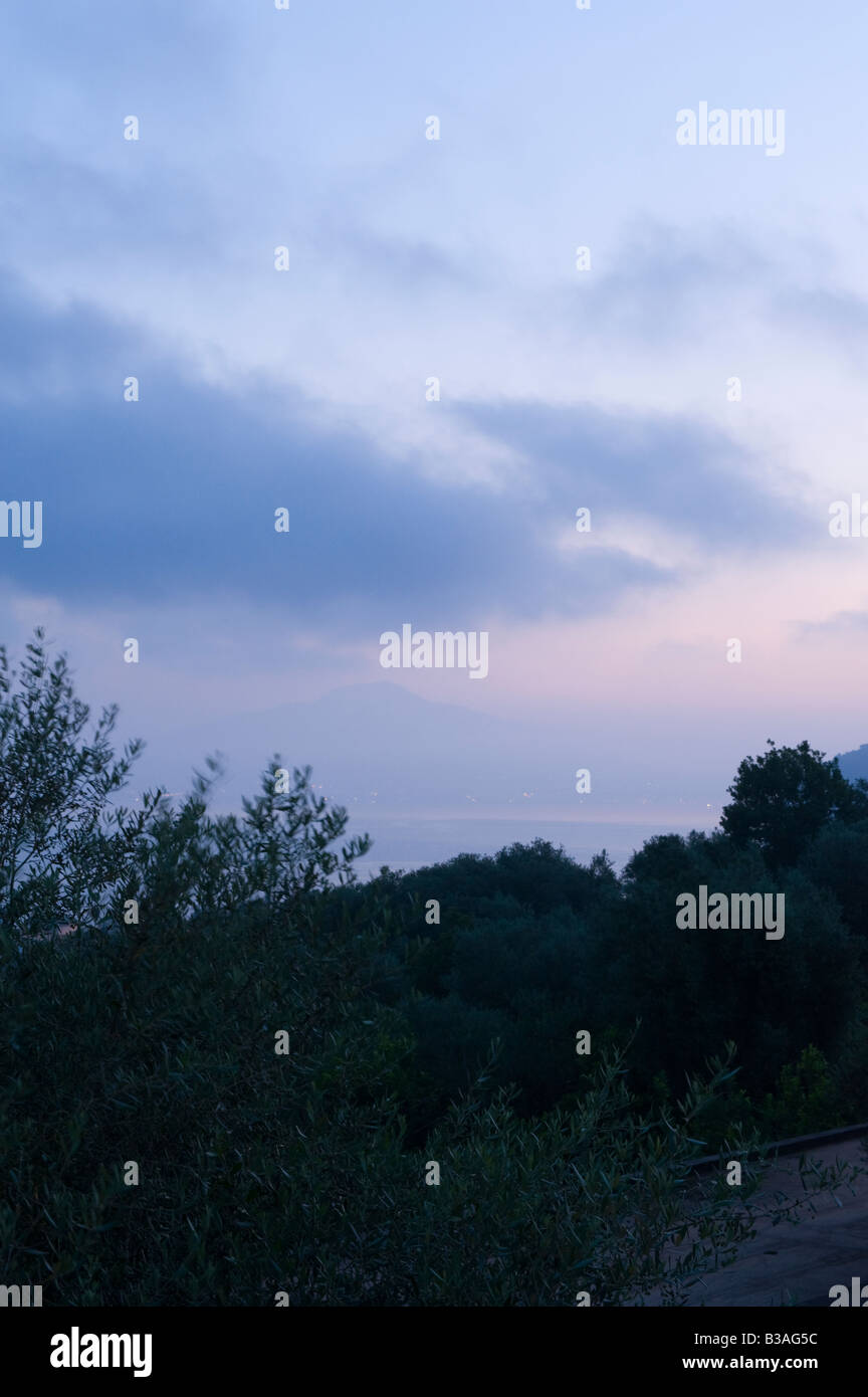 Dawn over the Bay of Naples Stock Photo - Alamy