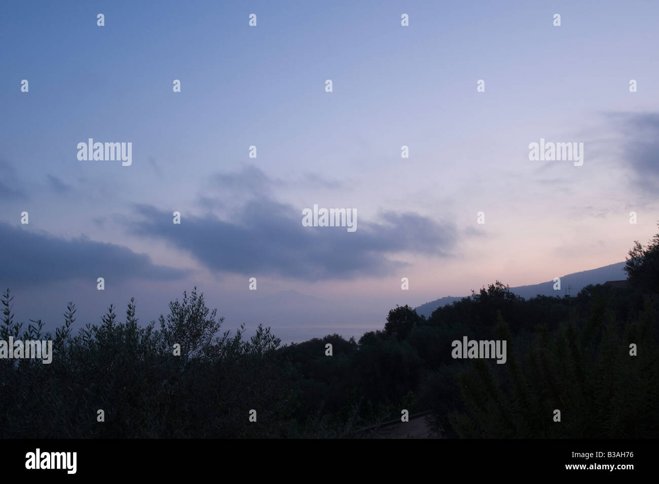 Dawn over the Bay of Naples Stock Photo - Alamy