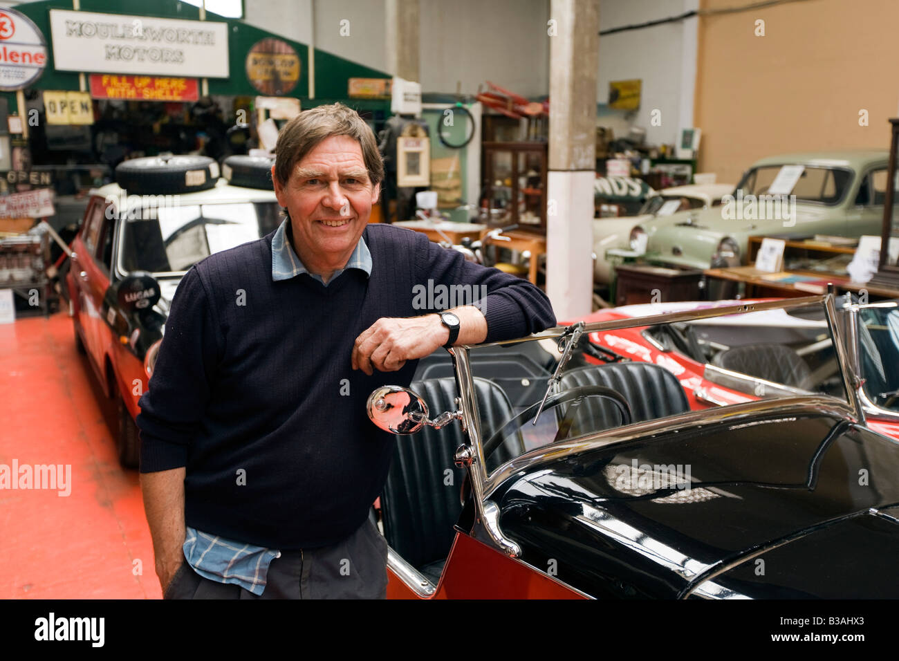UK Cheshire Molesworth Motor Museum owner James Peacop with his rare ...