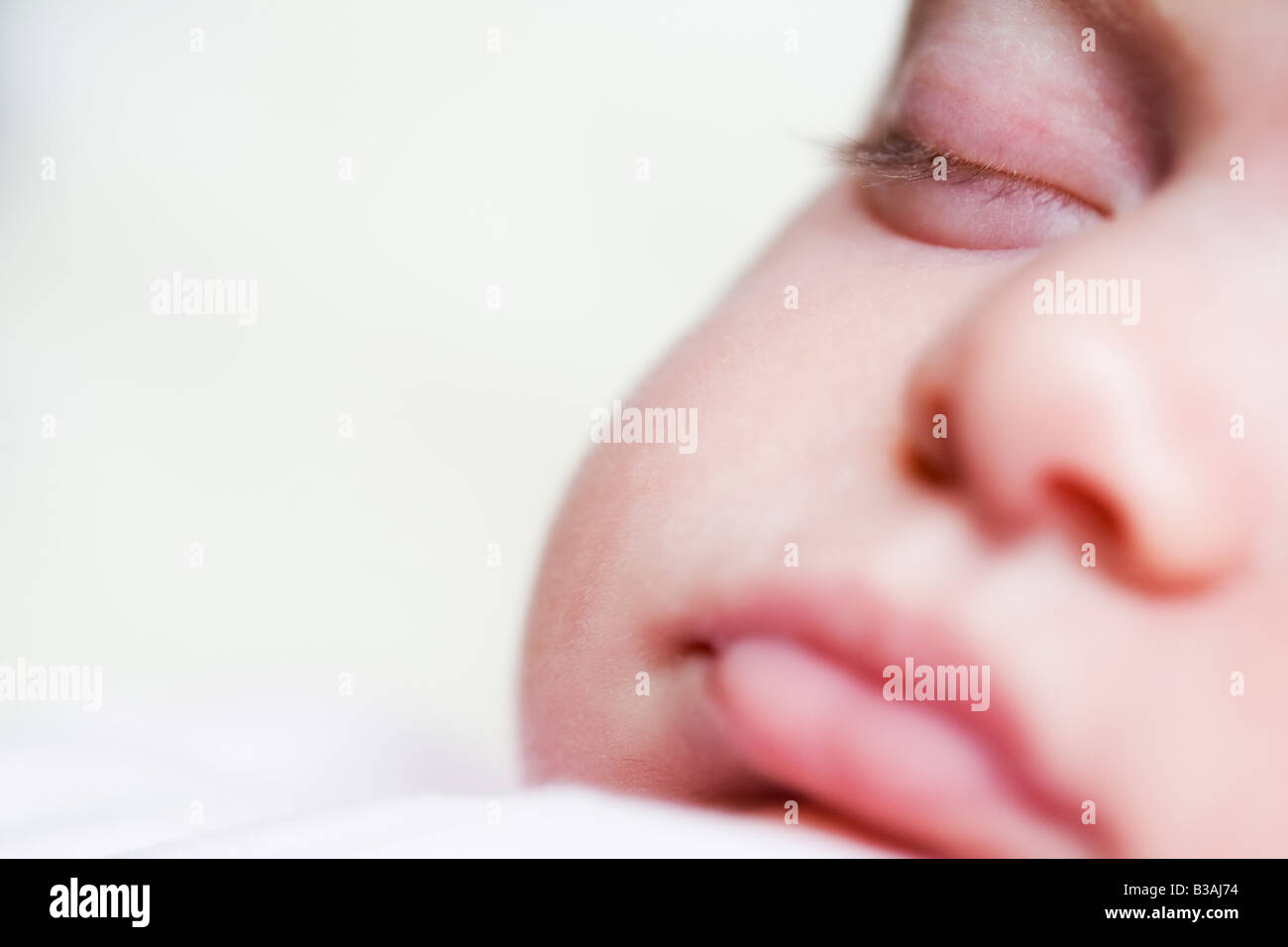 Close up of baby sleeping Stock Photo - Alamy