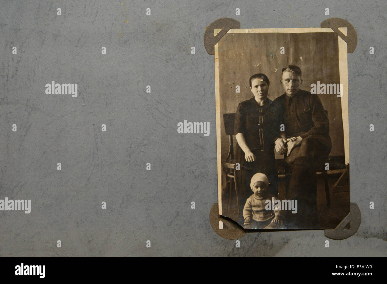 Old family photo from the Soviet family album Stock Photo - Alamy