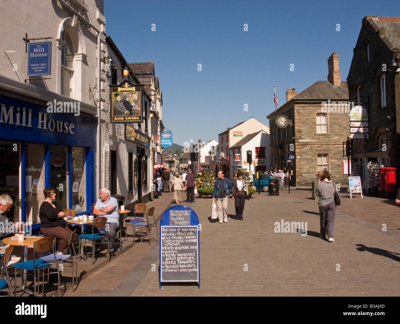 Keswick town a major and busy tourism tourist centre Lake District ...