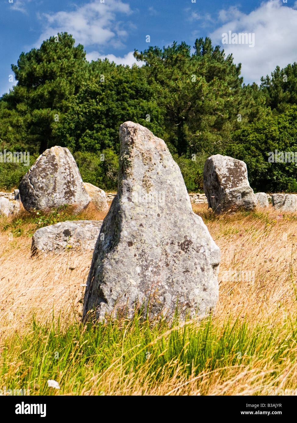 France brittany carnac ancient megalith close up hi-res stock ...