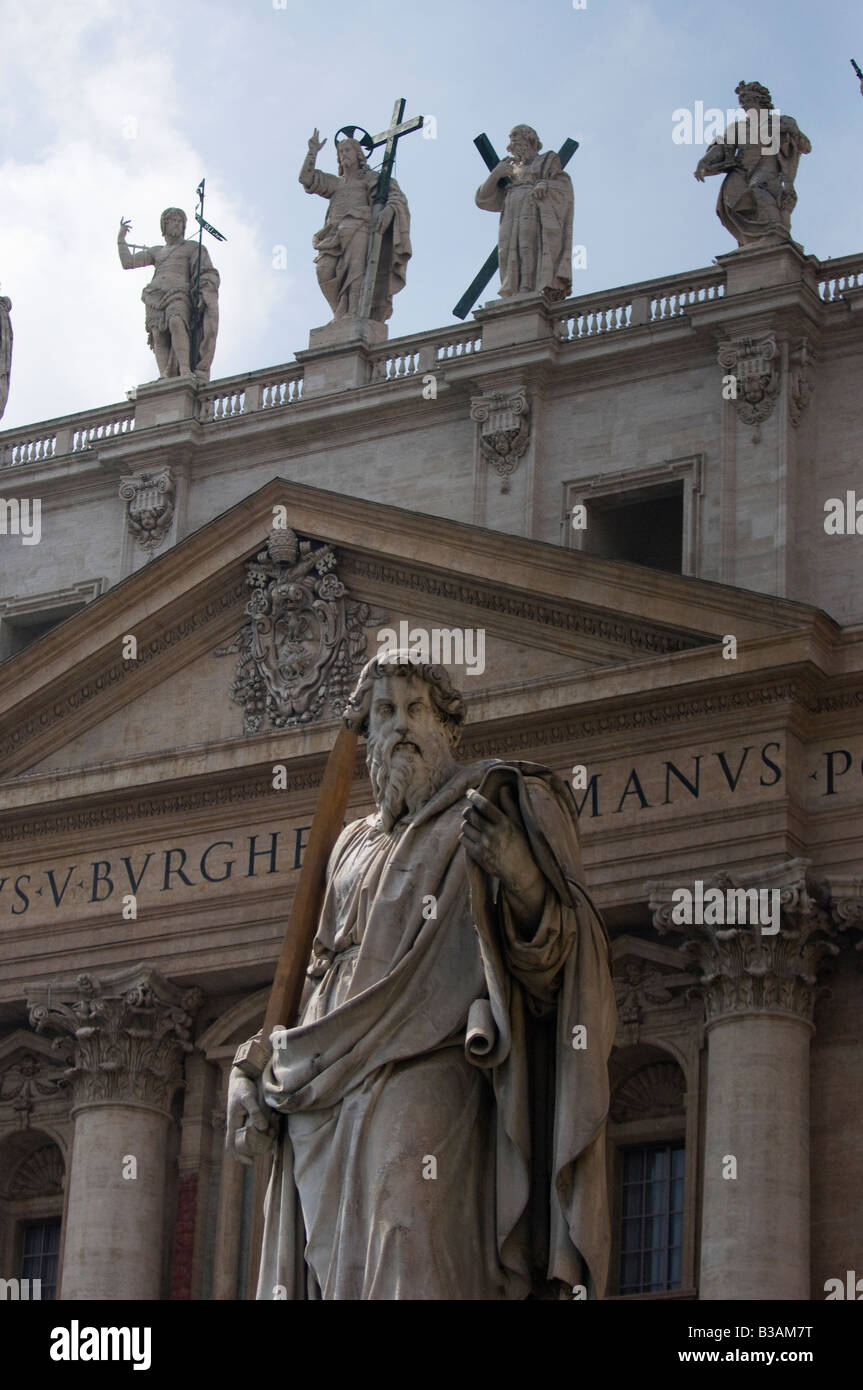A statue of St. Peter in Rome, Italy Stock Photo - Alamy