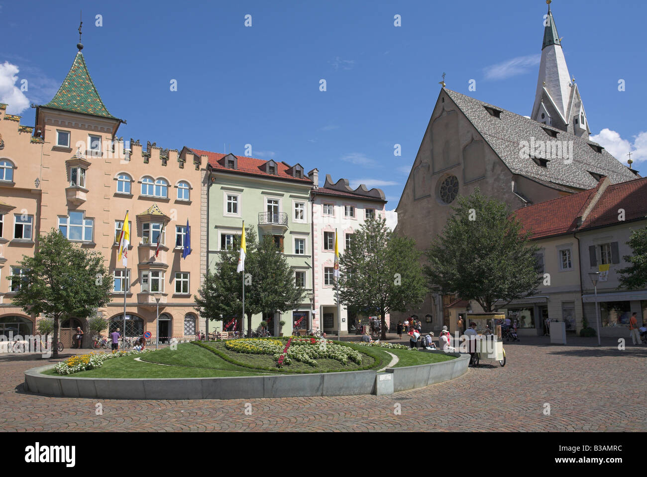 Brixen town square. South Tyrol, North Italy Stock Photo - Alamy