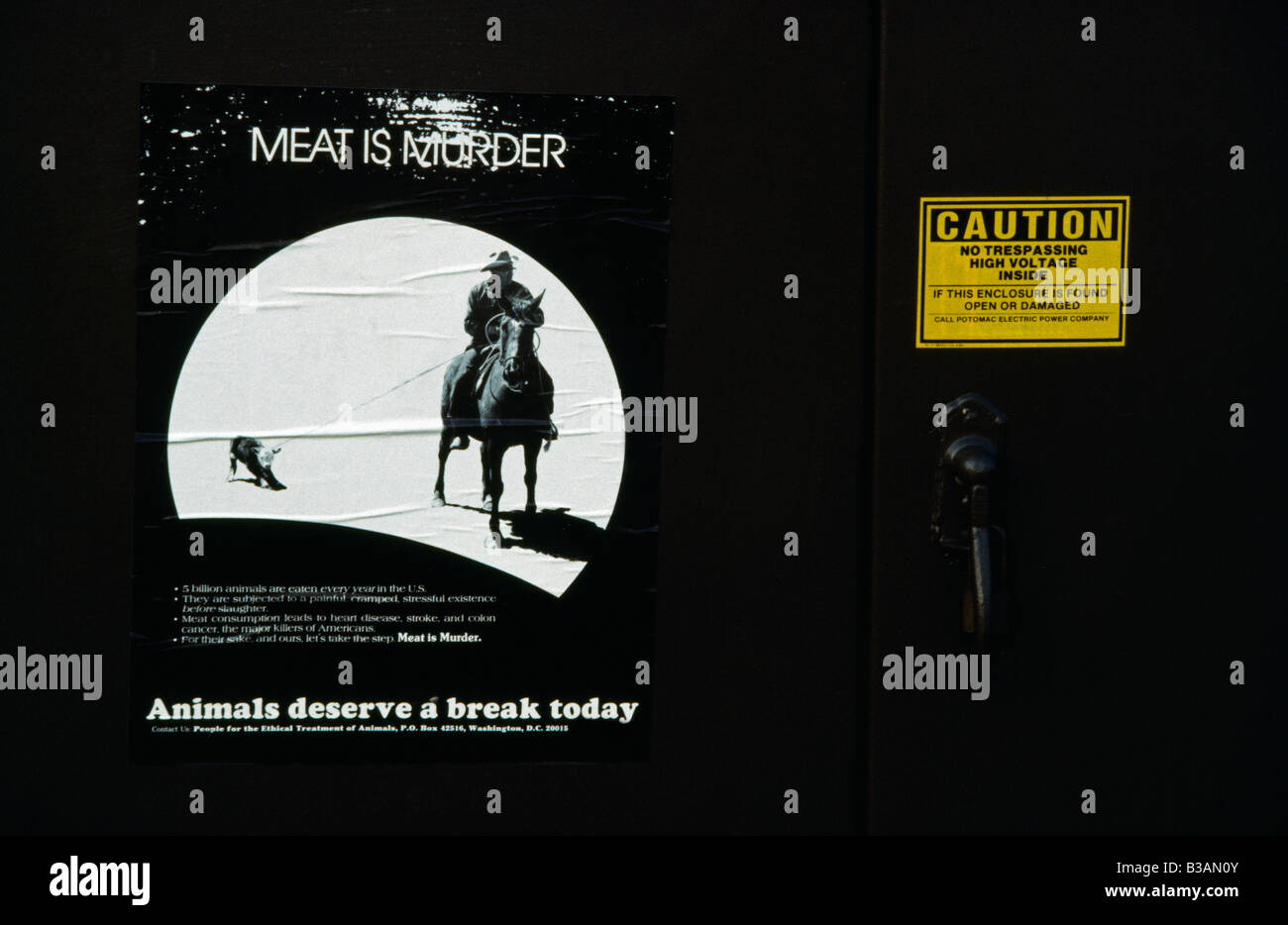 Meat is murder hi-res stock photography and images - Alamy