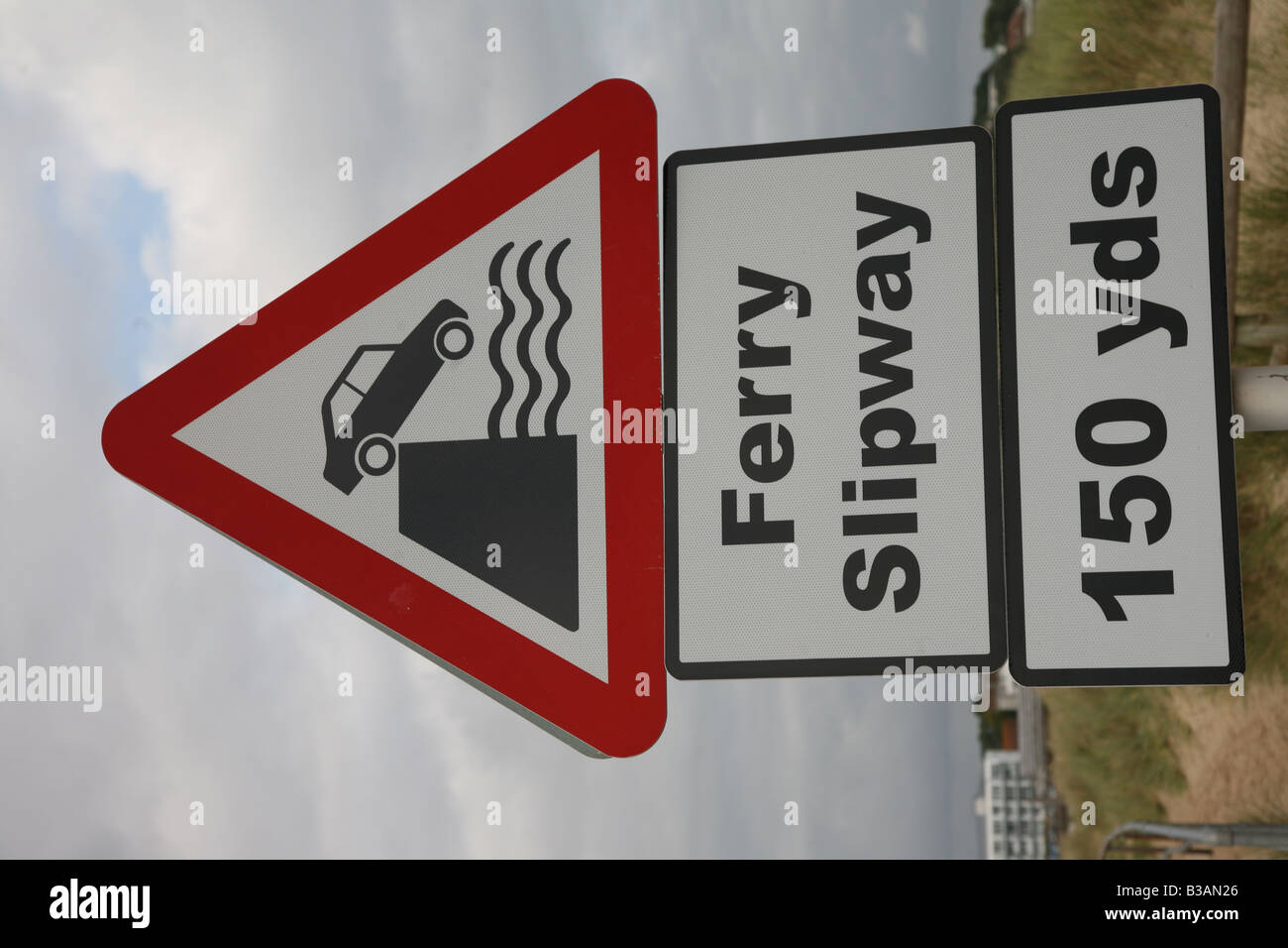 Ferry slipway sign Stock Photo - Alamy