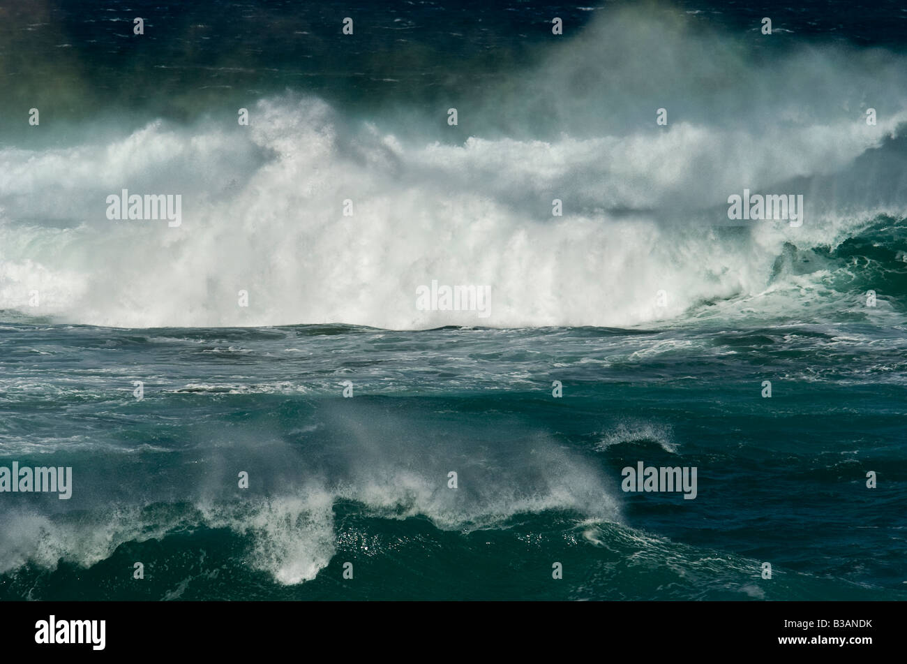 sea spray on waves Stock Photo - Alamy