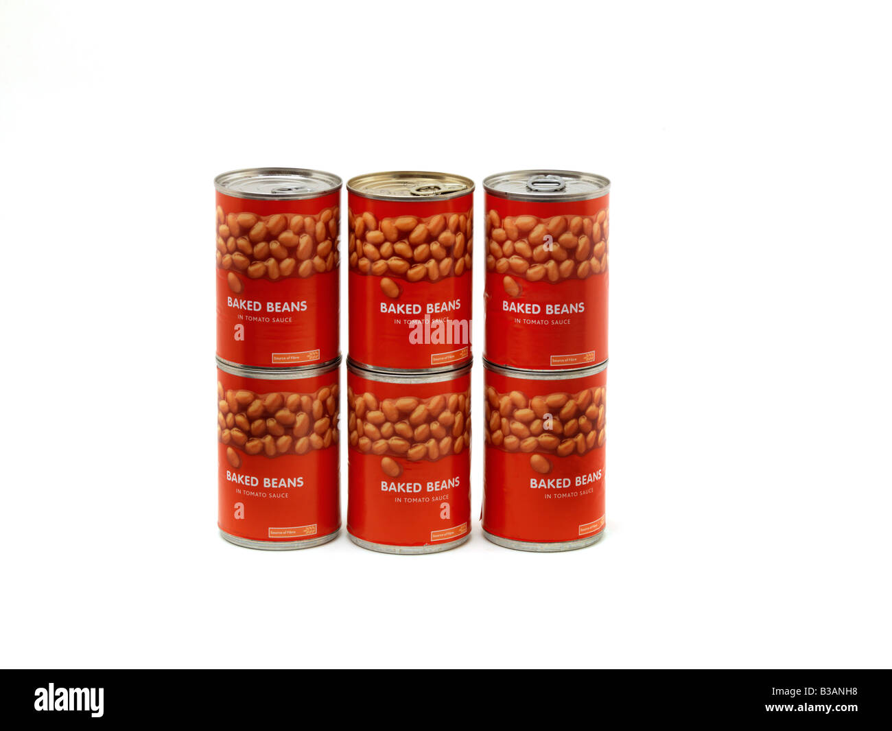 Tins of Baked Beans Stock Photo - Alamy