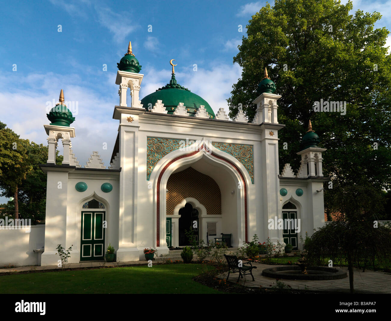 The Shah Jahan Mosque at Woking Surrey the first purpose built mosque ...