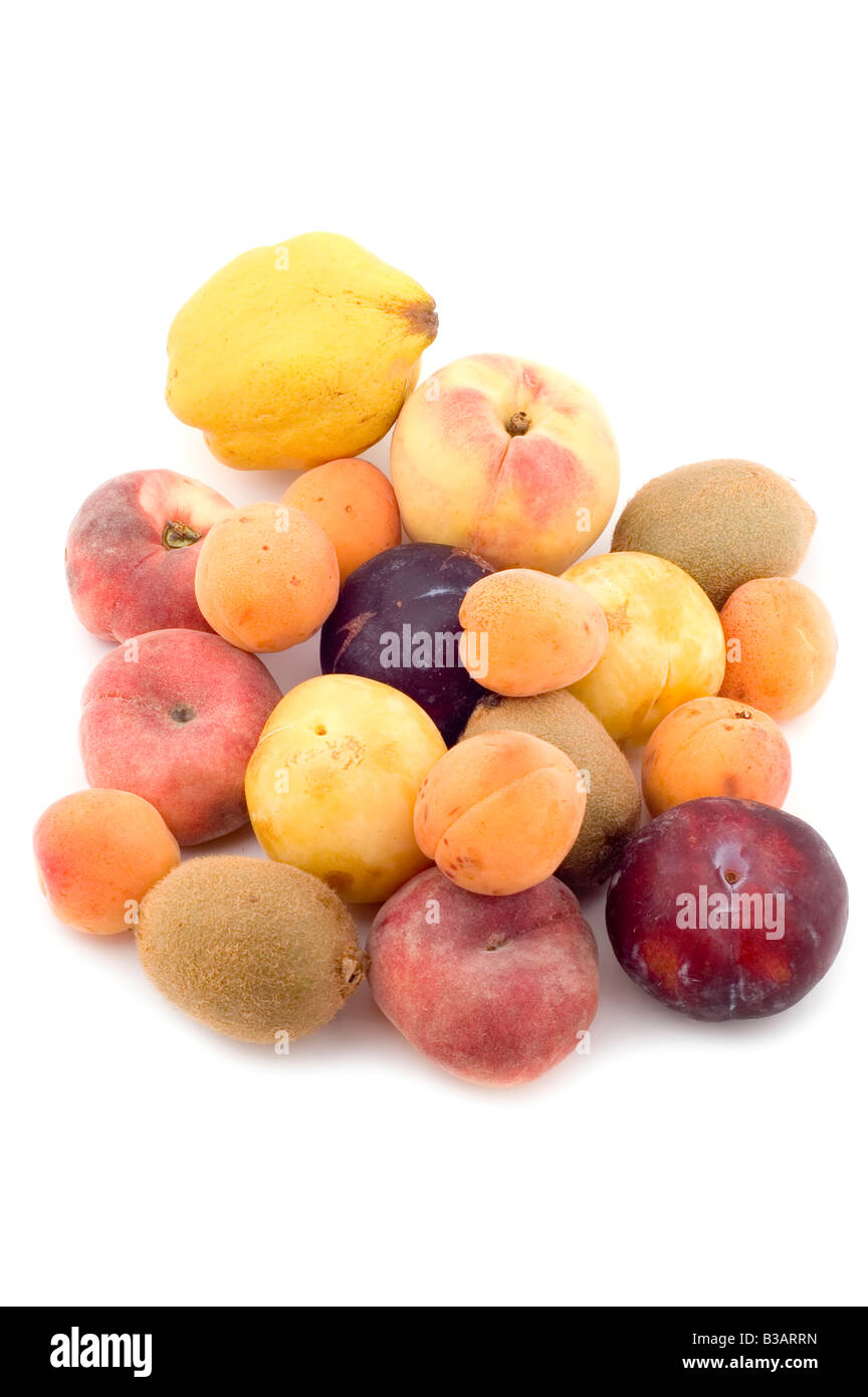 object on white raw Fruit Stock Photo - Alamy