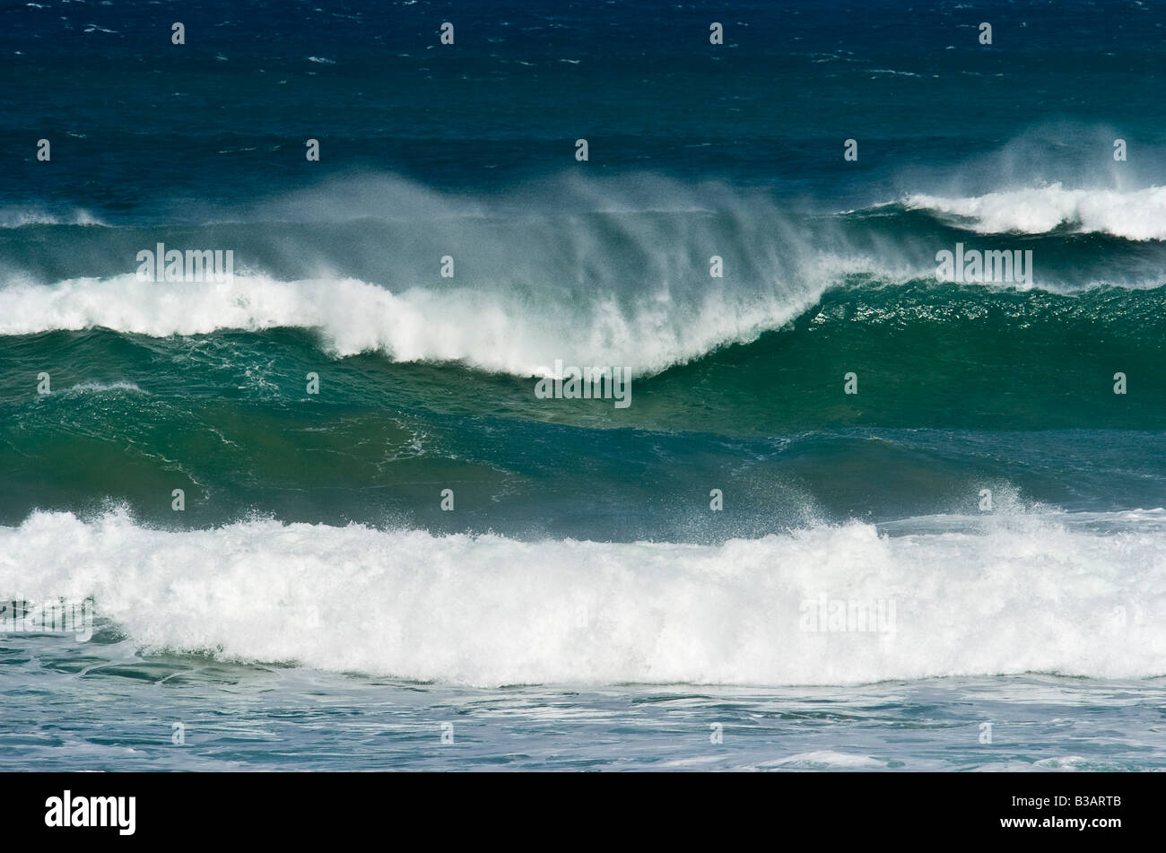 sea spray on waves Stock Photo - Alamy