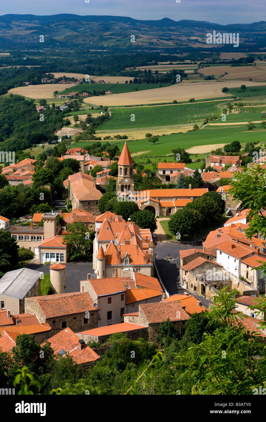 village of nonette,auvergne,france Stock Photo - Alamy