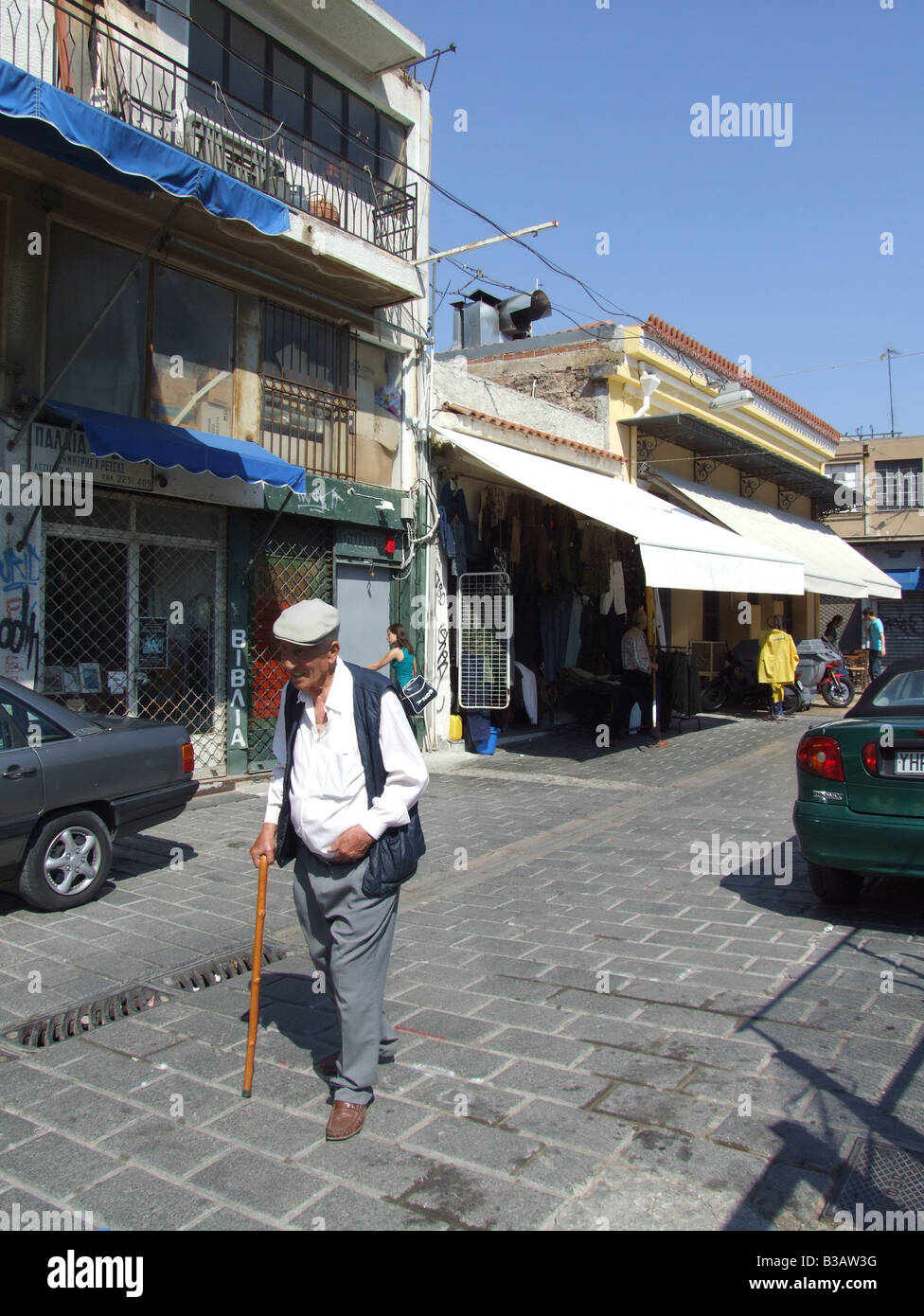 a street scene in athens, greece Stock Photo - Alamy