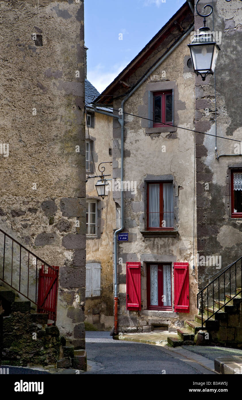 village of besse - et - st. Anastaise , auvergne , France Stock Photo ...