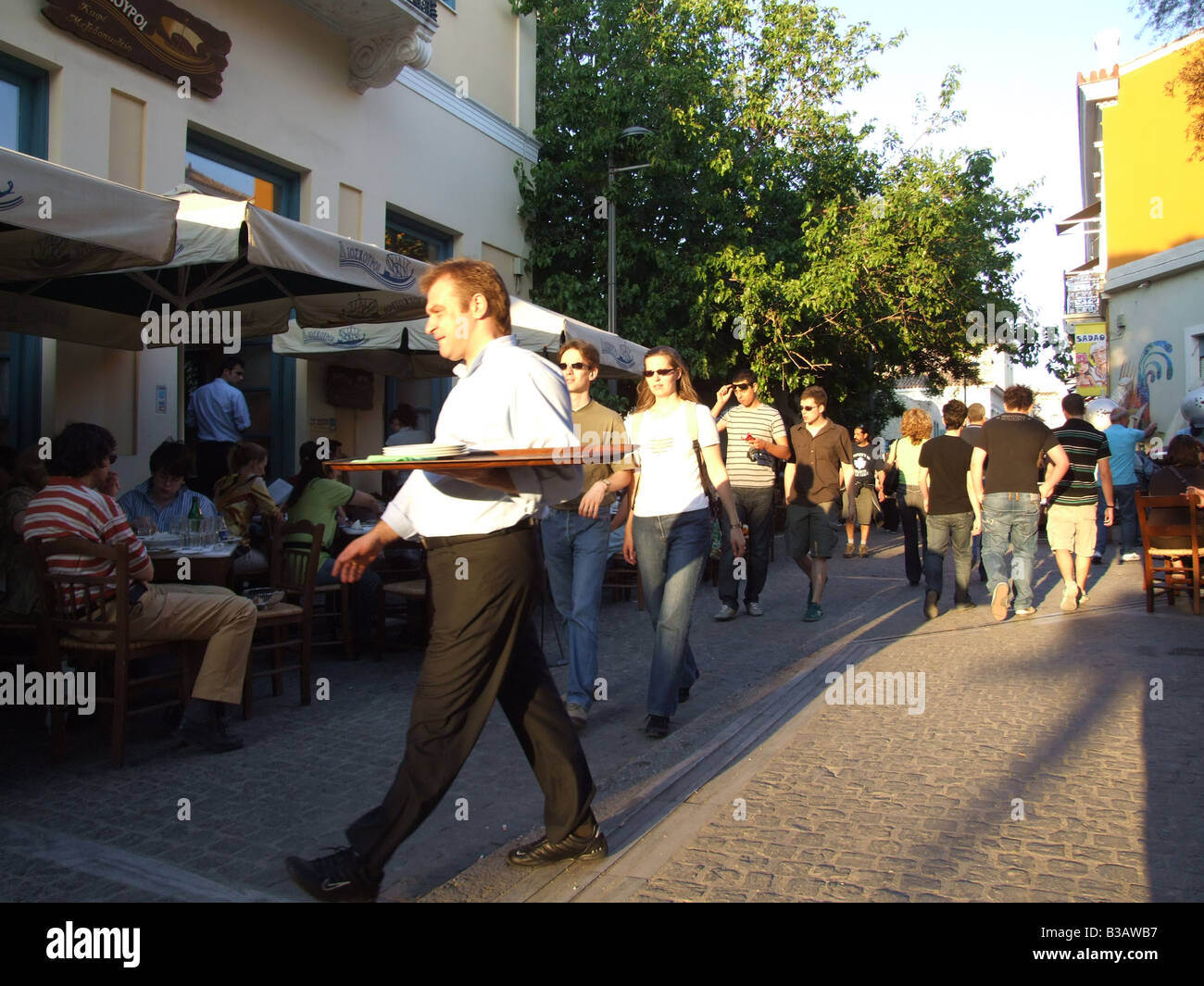 a street scene in athens, greece Stock Photo - Alamy
