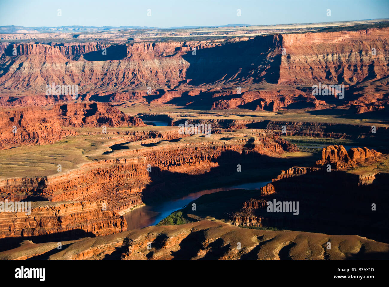 Changing colors through the canyons carved by the Colorado River at ...