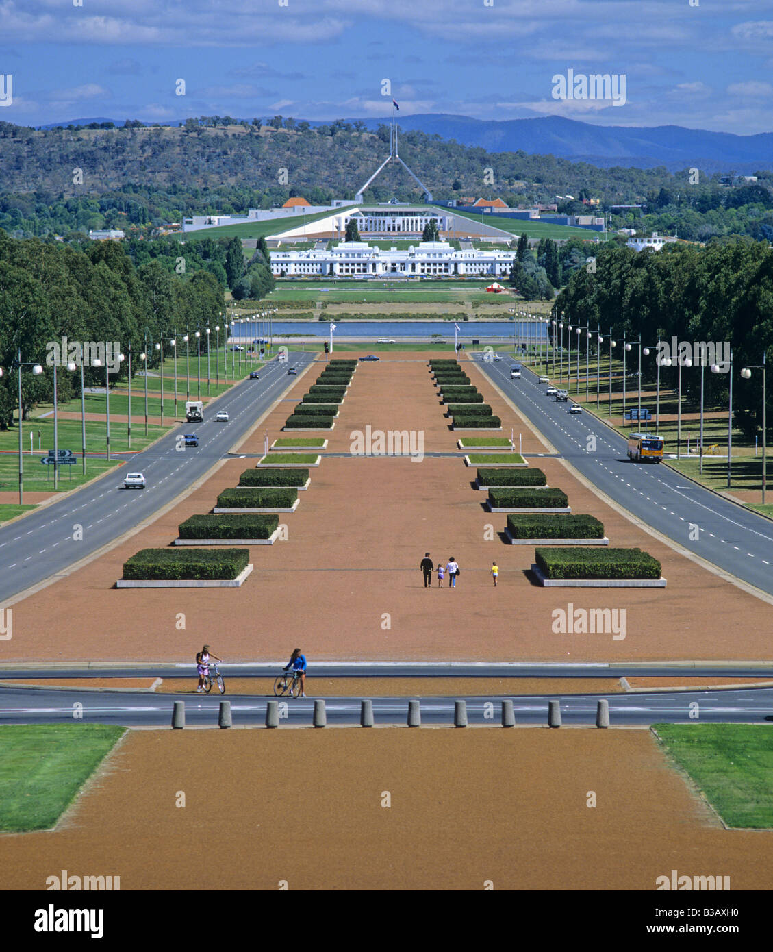 ANZAC Parade and Parliament House View From Australian War Memorial ...