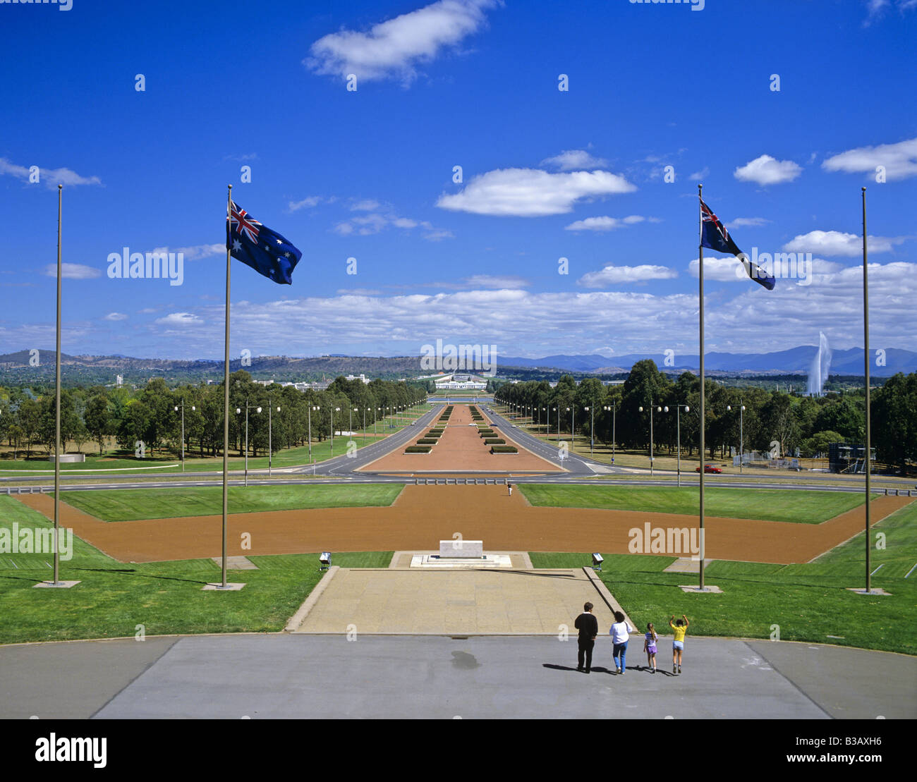 ANZAC Parade and Parliament House View From Australian War Memorial ...