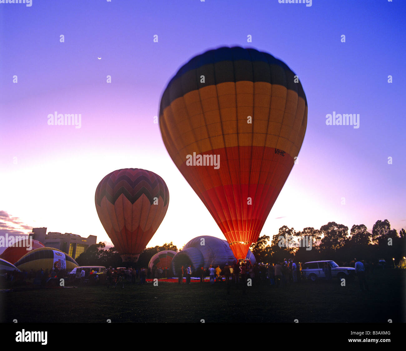 Hot Air Balloons in Canberra Australia Stock Photo - Alamy