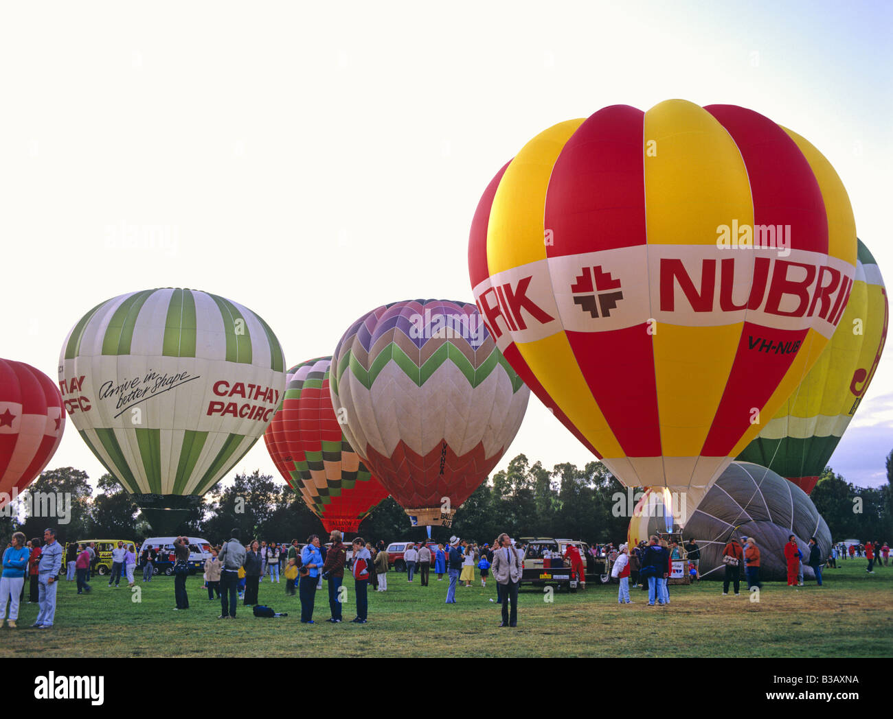 Hot Air Balloons in Canberra Australia Stock Photo - Alamy