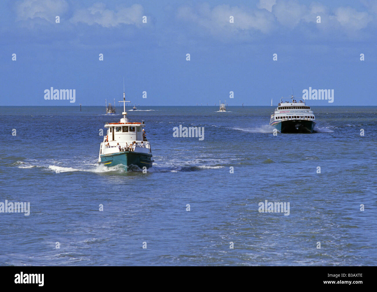 Great Adventure sightseeing boats Cairns Australia Stock Photo - Alamy
