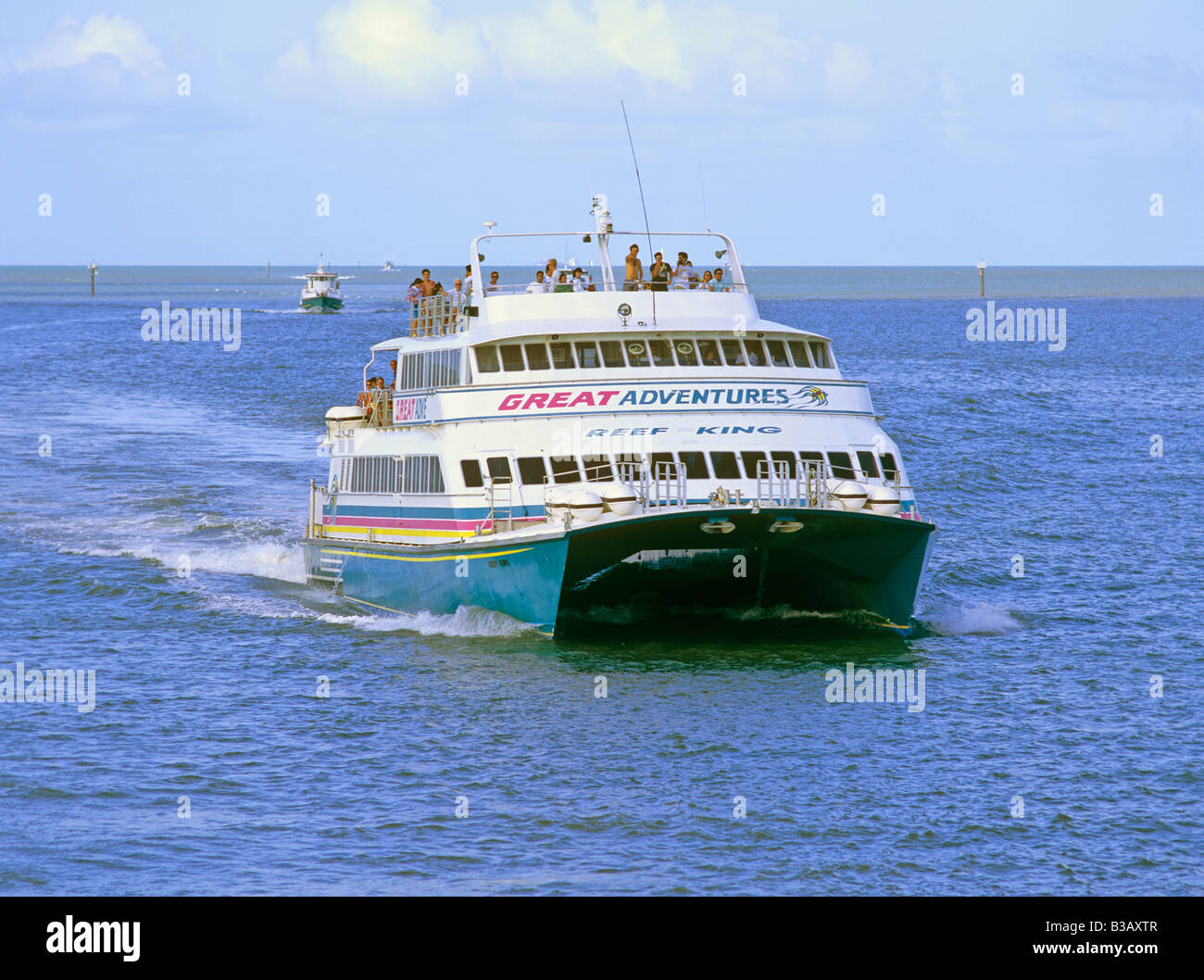 Great Adventure sightseeing boat Cairns Australia Stock Photo - Alamy