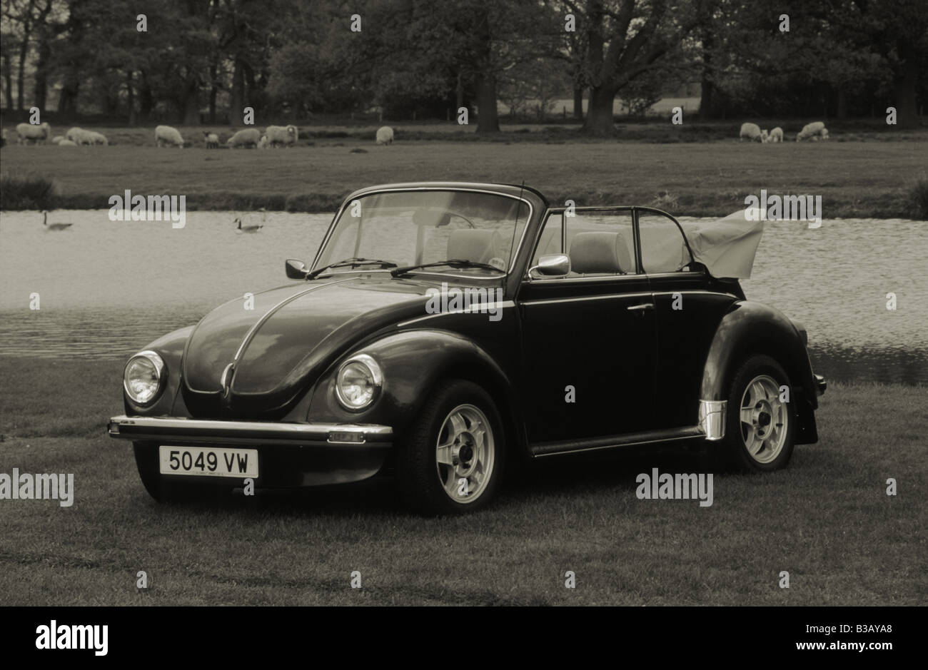 Volkswagen Beetle 1303 Cabriolet Stock Photo - Alamy