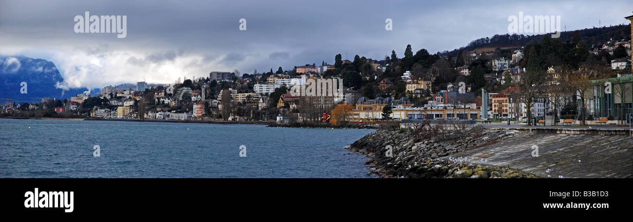 The image shows the cityscape along the coastline from Hotel Beau ...