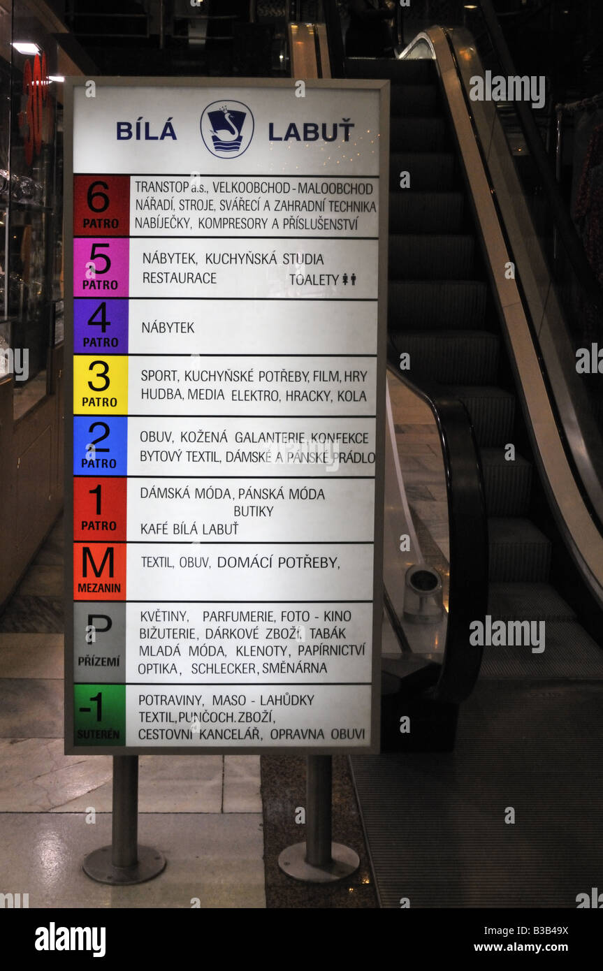 Departmental store board inside hi-res stock photography and images - Alamy