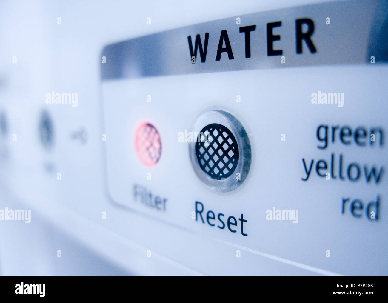 water indicator close upin refrigerator Stock Photo - Alamy