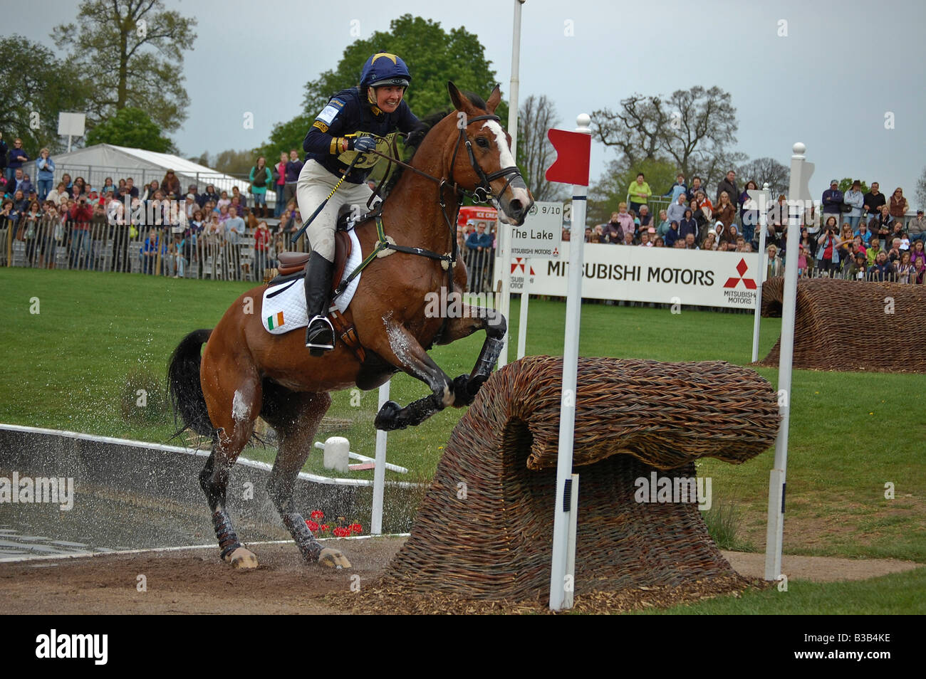 Ireland's Jayne Doherty exits the lake complex at the 2008 Badminton ...